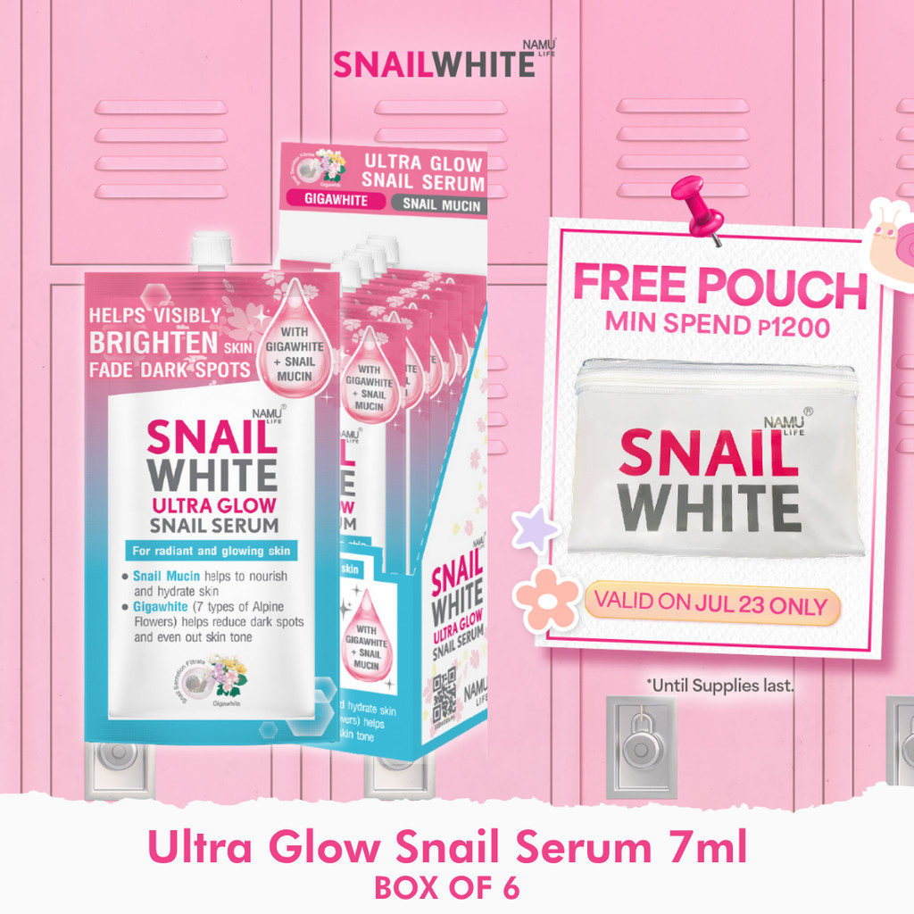 SNAILWHITE Ultra Glow Snail Serum 7ml, Box of 6 | Shopee Philippines
