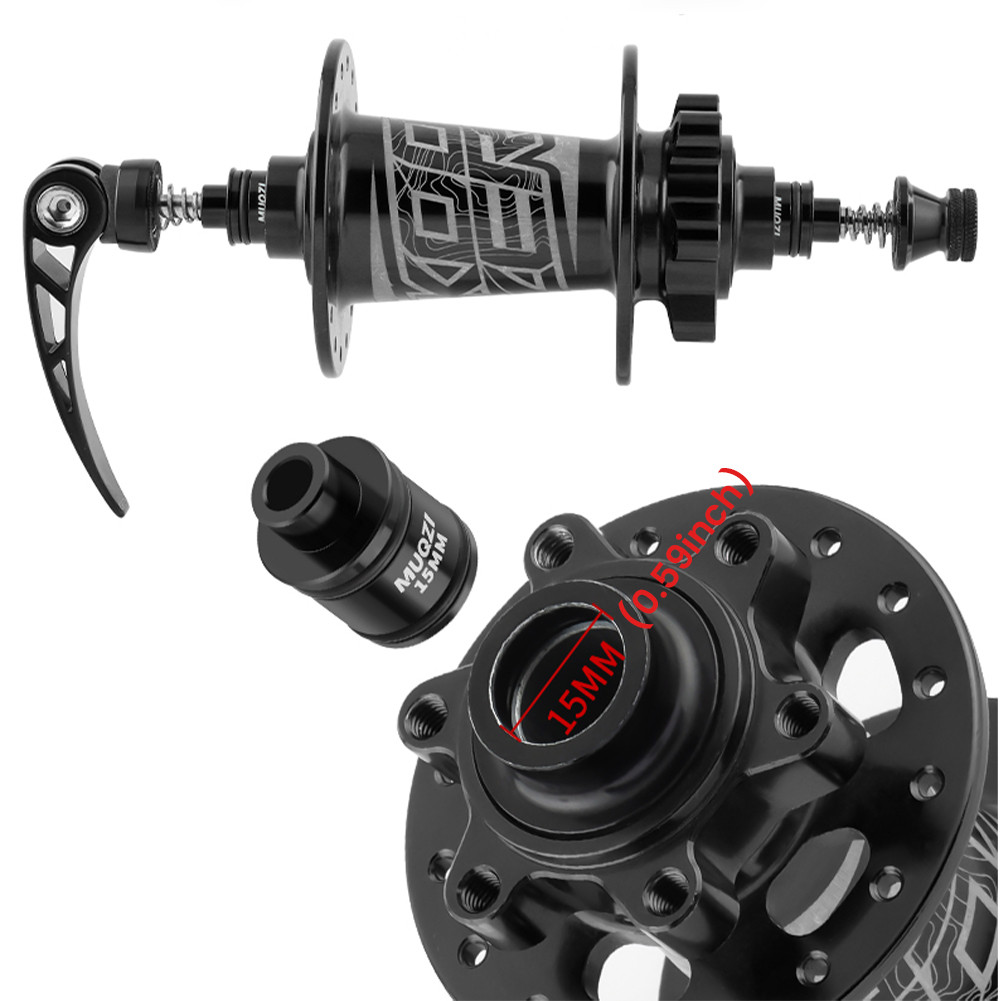 Aluminum Alloy Bike Hub Thru Axle Adapter Bike Thru Axle Quick Release ...
