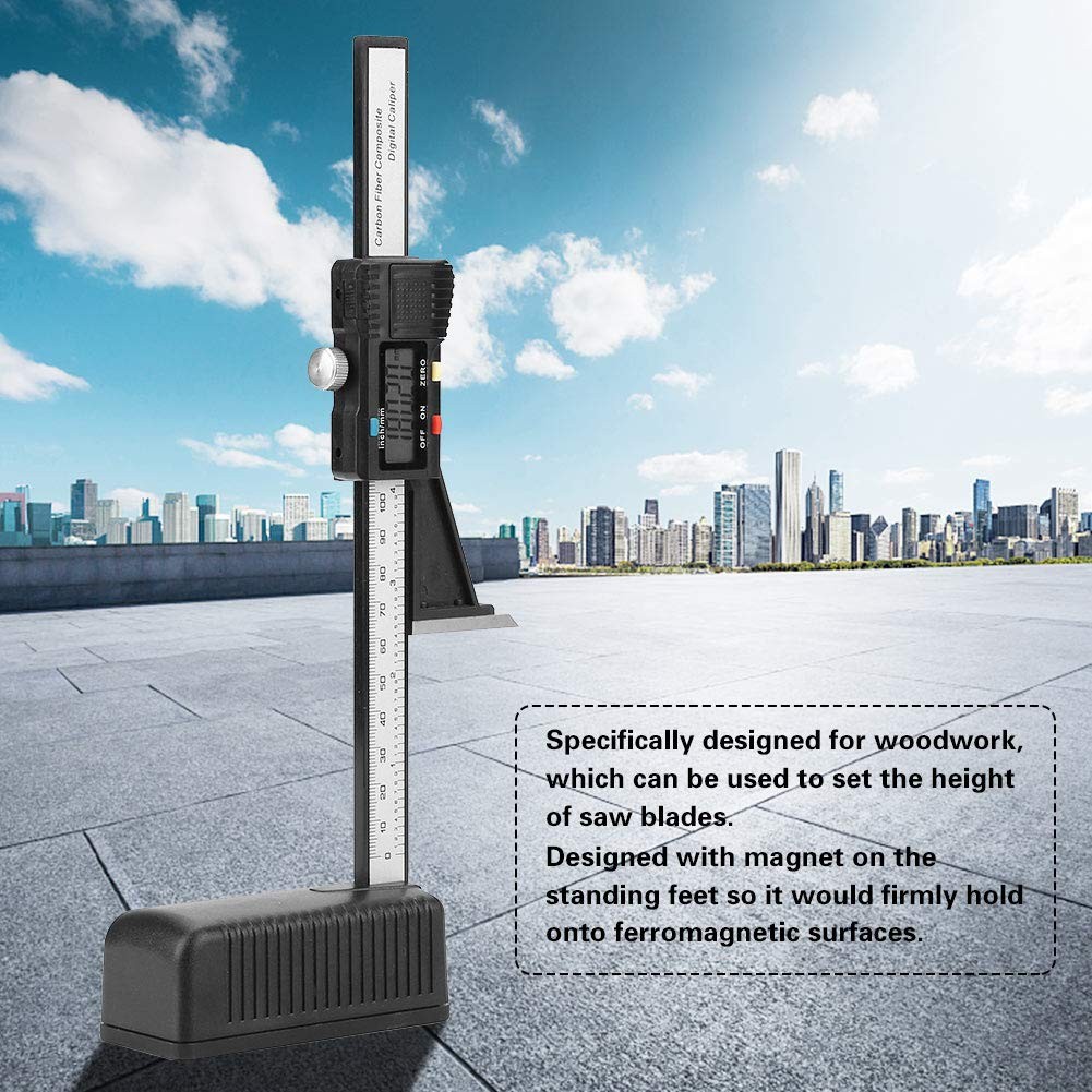Digital Height Made of Plastic, Height Gauge, Depth with Magnetic Base ...