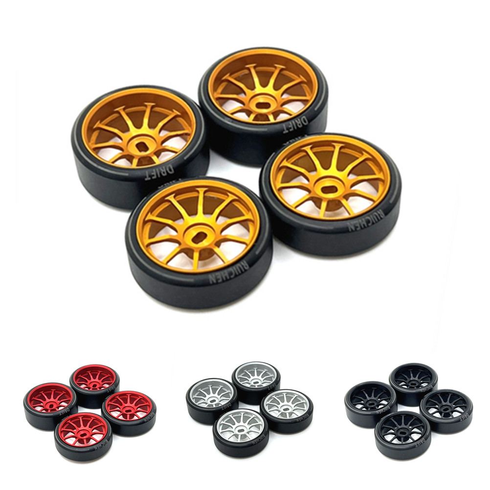 1/28 27mm Drift Tire Tyre Metal Wheel Rim for Wltoys 284131 K969 K979 ...