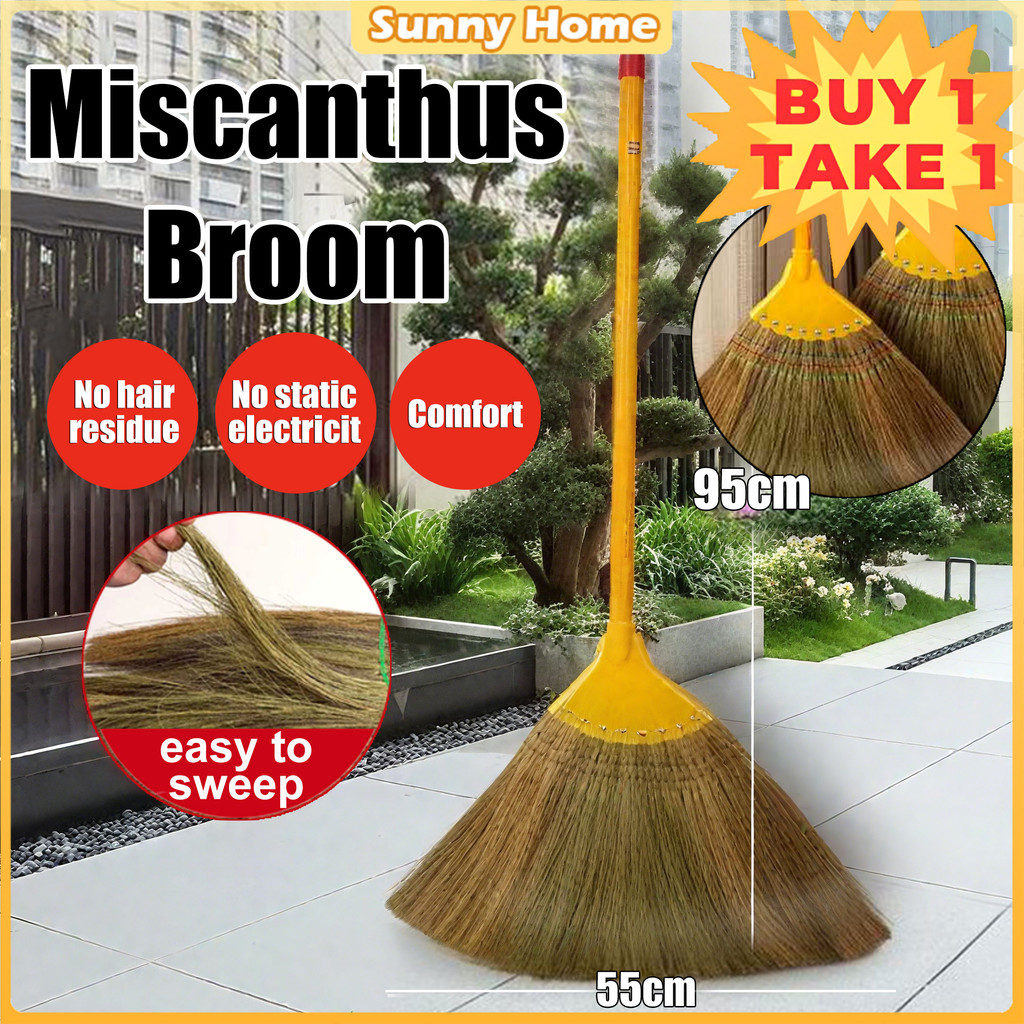 【B1T1】Walis Tambo Broom Natural Material Handmade Durable Unbreakable ...