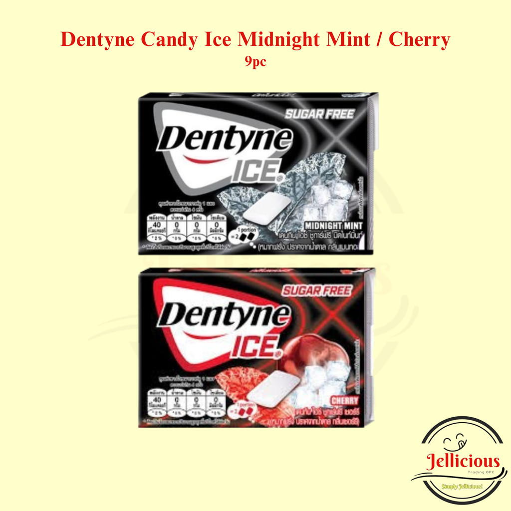 Dentyne Candy Ice Midnight Mint / Cherry 9pc | Shopee Philippines