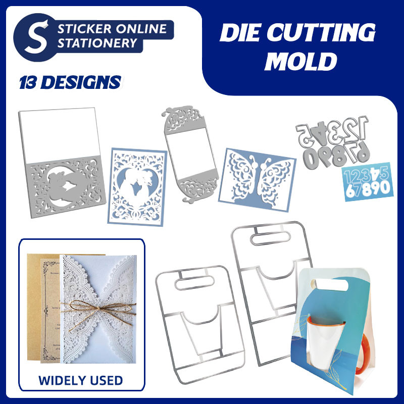 DlY Die Cutting Mold Quick Card Making Die Set 13 Styles For Birthdays ...