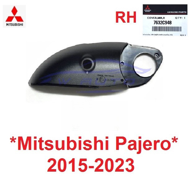 Genuine Center Side Mirror Base MITSUBISHI PAJERO 2015-2023 Matte Black ...