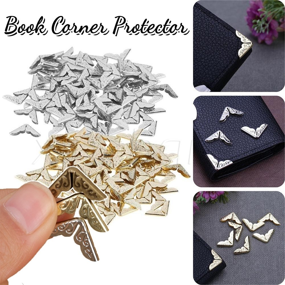 Metal Book Corner Protector - for Scrapbook, Menus, Folder - Vintage ...