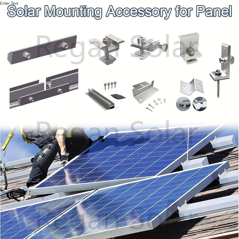 Solar Panel Mounting Accessory for Rail Splice Z Bracket Glound Lug End ...