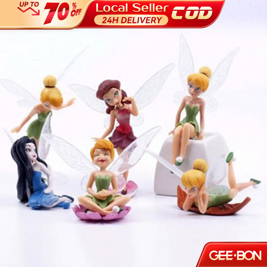 GEEBON 6pcs Tinkerbell Tinker Bell Flower Fairy Pixie Fly Wing Girls ...