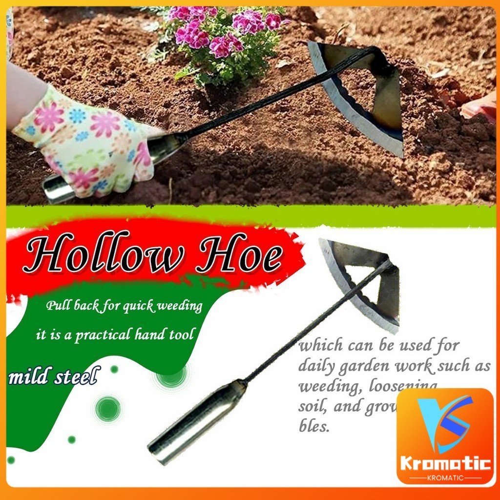 Kc Hollow Hoe Durable Weeding Rake Handheld Hoeing Garden Pine Soil ...