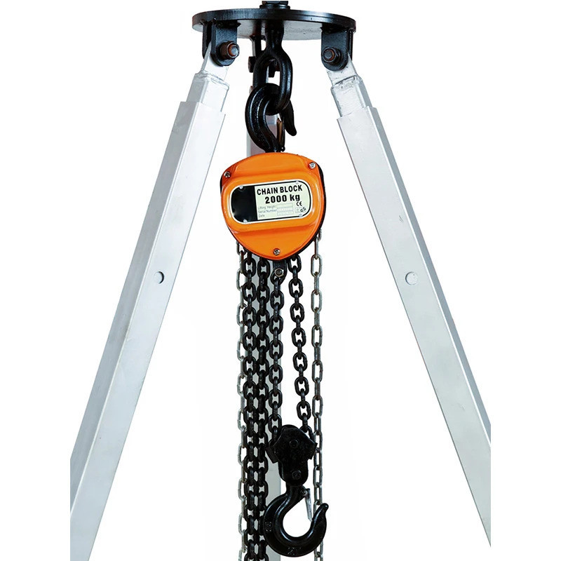 Chain Hoist Triangle Manual Operated Crane 1/2/3Ton Hand Hoist For ...
