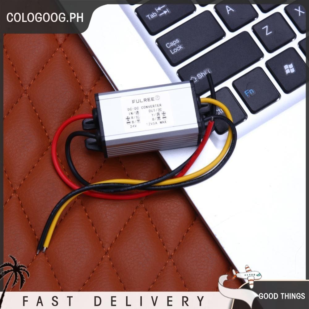 DC 24V to 12V 5A Car Power Step-down Converter Adapter Audio Refit Module | Shopee Philippines