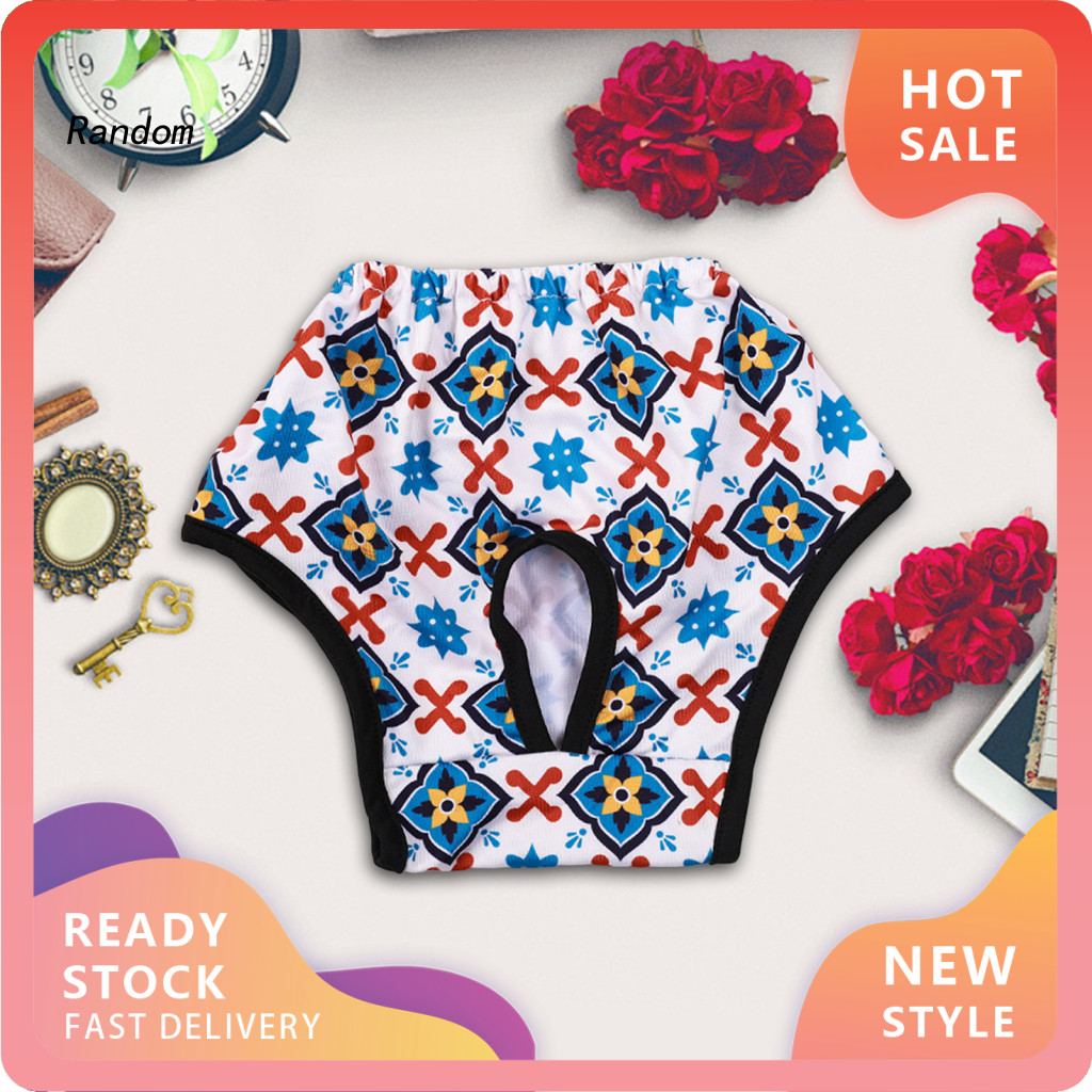 RAN Dog Diaper for Heat Cute Cartoon Pattern Dog Diapers Pet Menstrual ...