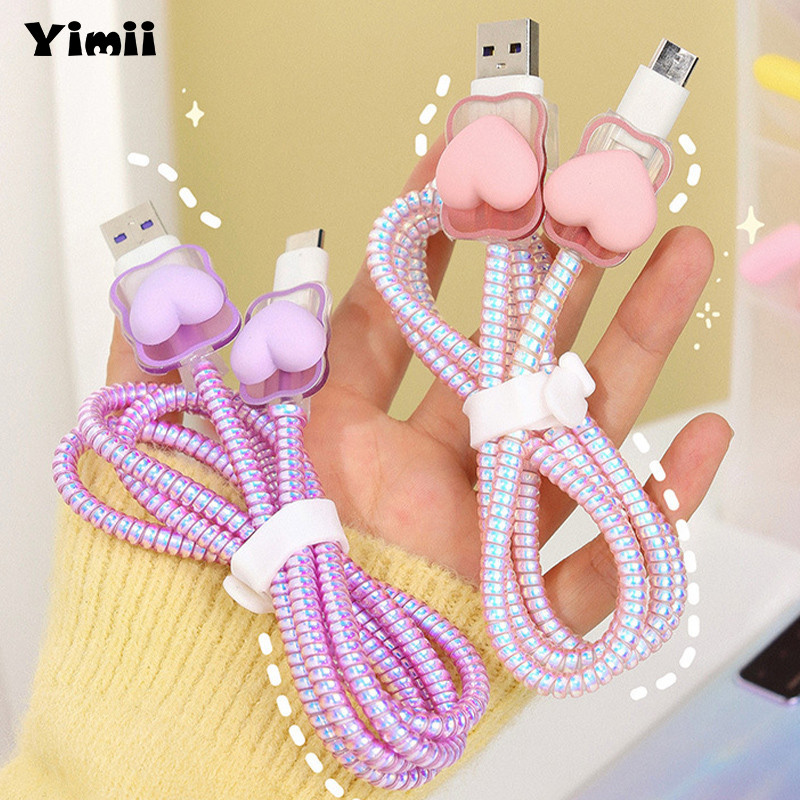 【Yimii.PH】Cute Cable Protector Cover Wire Protector Anti-breaking Cable ...