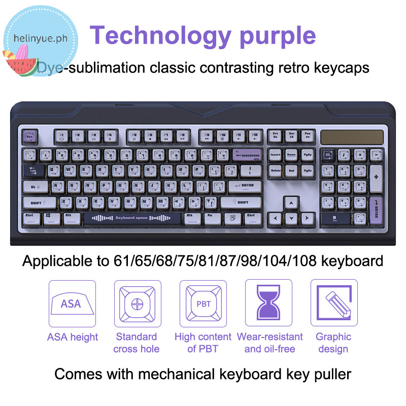 helinyue Personalized Esports Keyboard Keycaps Cross Axis Universal ...