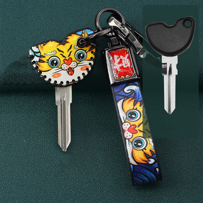 Leather Key Cover Casing Vespa Piaggio New Fly Gts Super 300 Gilera ...