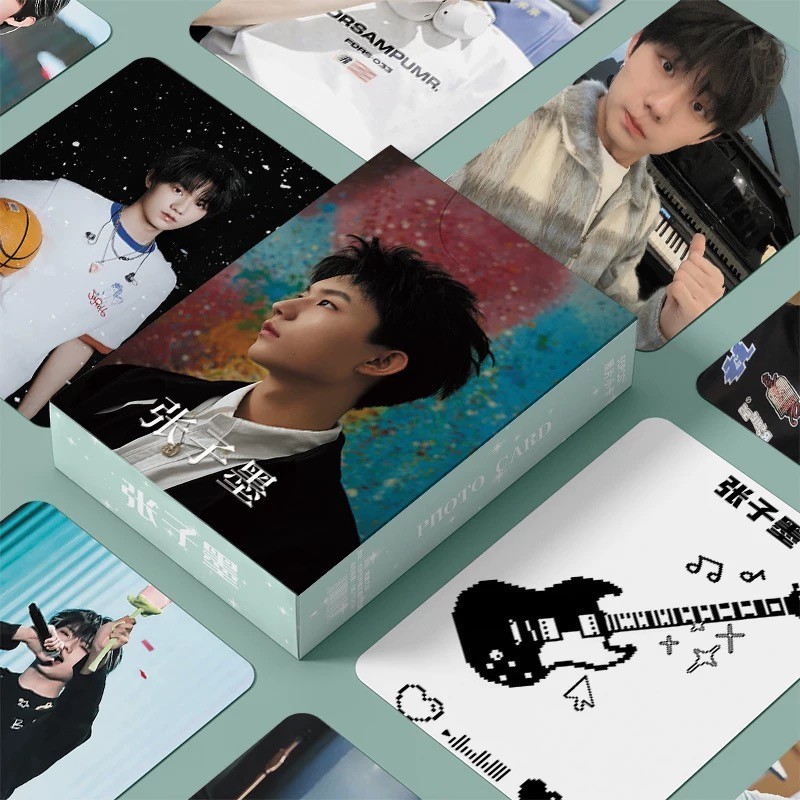 55pcs TNT TFBOYS TF Family 3 4 generation Hologram Laser Lomo Cards ...