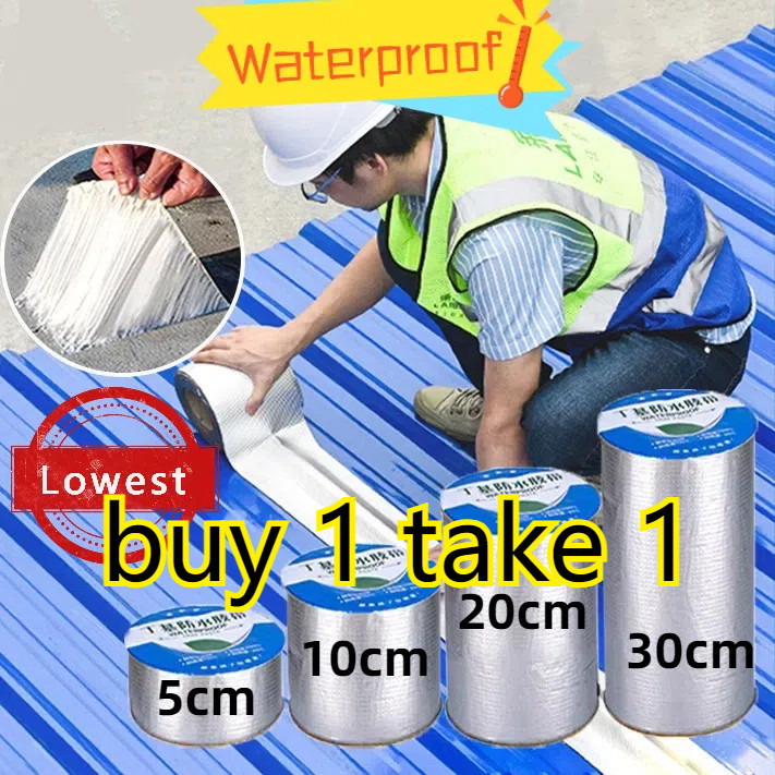 Tape for Roof Leak Waterproof Aluminum Foil Sealant Butyl Tape Pandikit ...