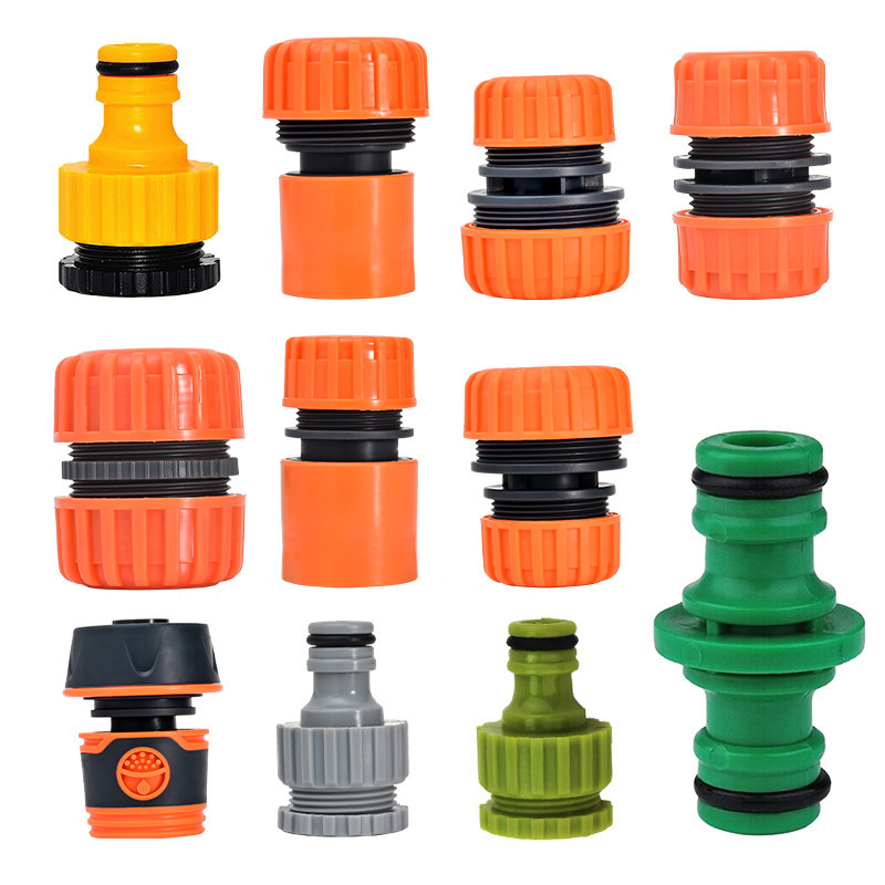 1/2'' 3/4'' Garden Hose Quick Connector Pipe Coupler Stop Water ...