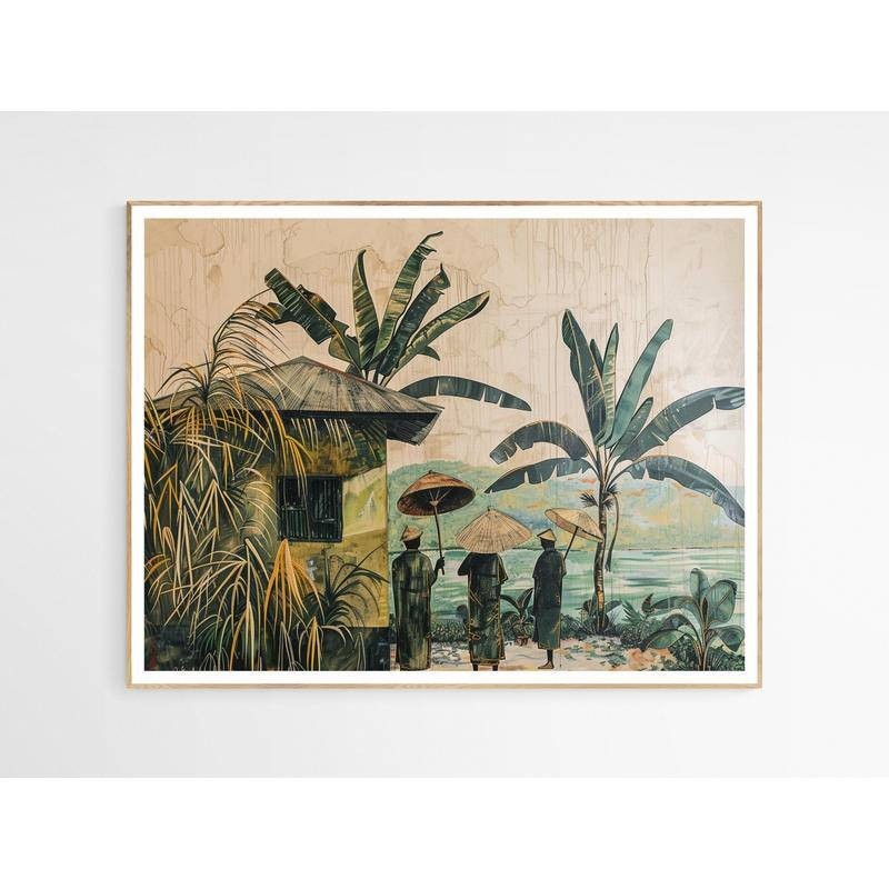 Beyond the Phillipines Village Art Print Traditional Filipino Wall ...