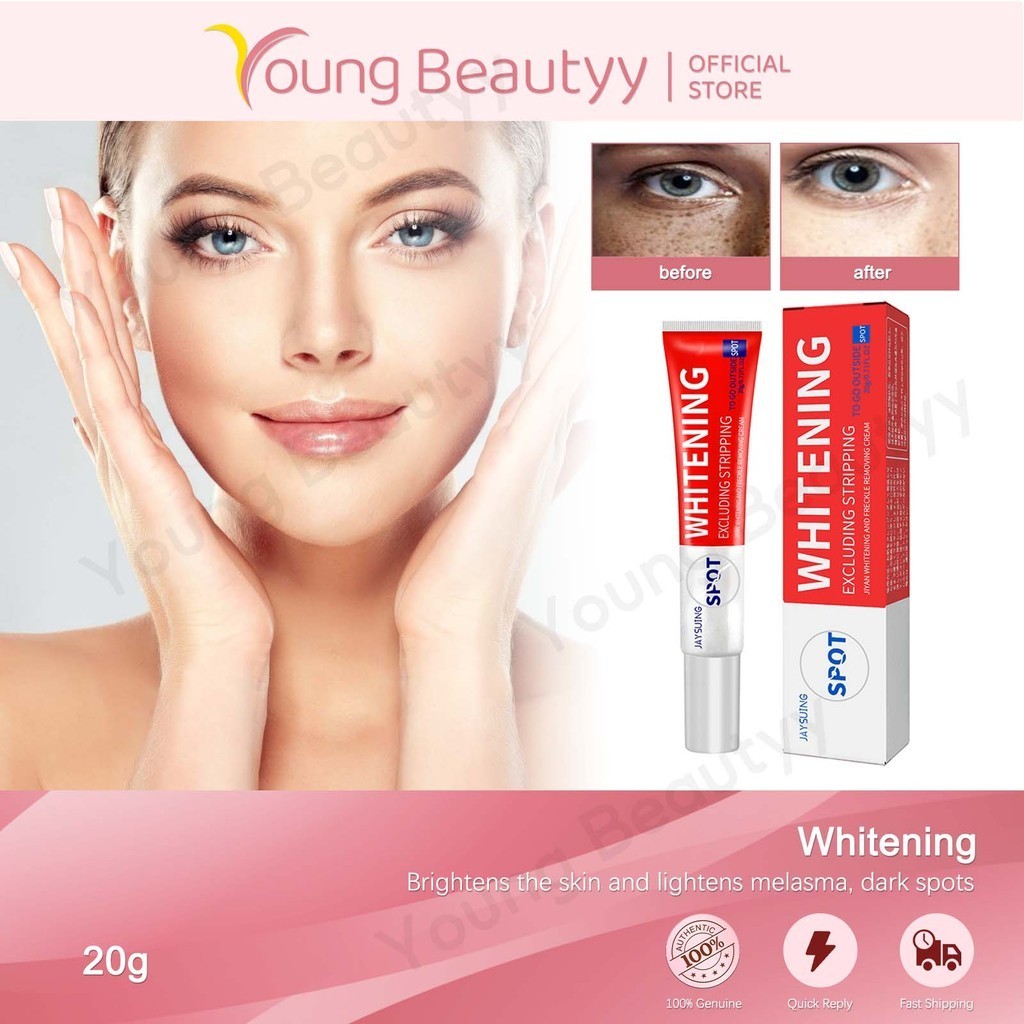 Jaysuing Skin Brightening Cream 20g Evens Skin Tone Fades Melasma ...