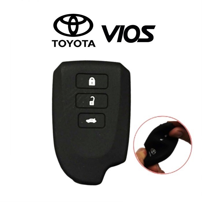 Toyota Vios 2014-2018 Keyless Remote Smart Key Silicone Cover | Shopee ...