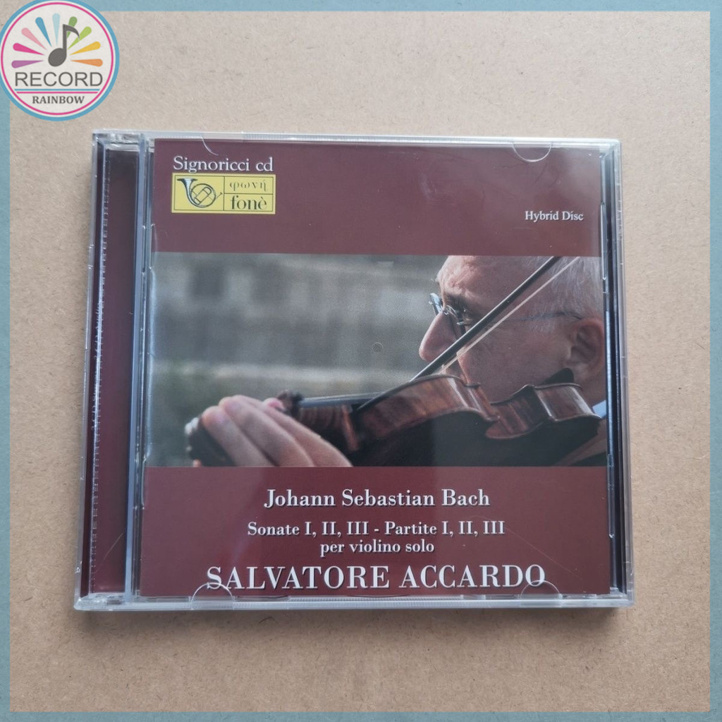 Original Johann Sebastian Bach Salvatore Accardo 2CD Album [Sealed ...