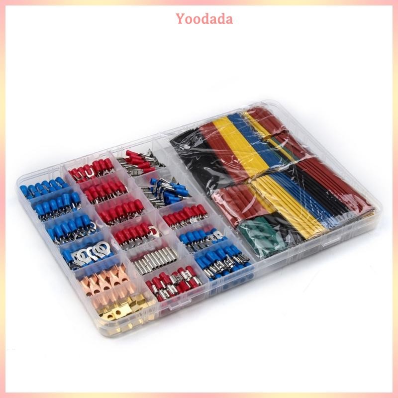 Yoo Electrician terminals set with Heat Shrink Tubes Crimping Tool for ...