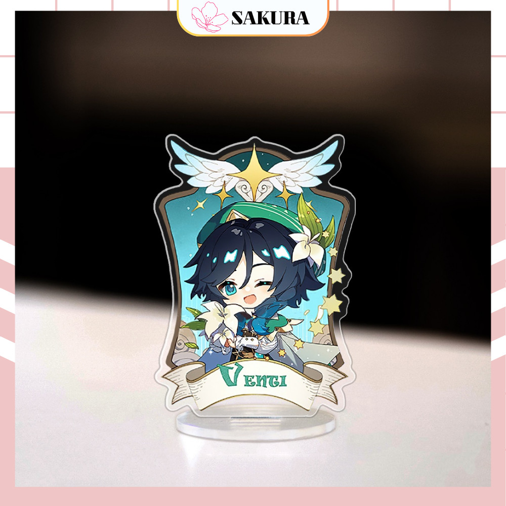 Genshin impact model, Standee game chibi anime character Xiao Venti ...