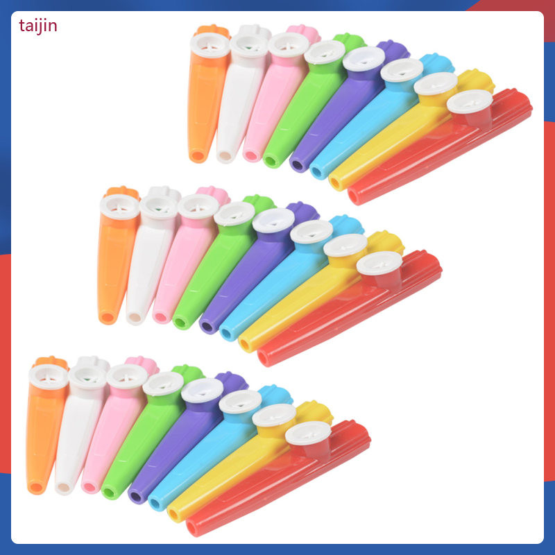 24pcs Assorted Colors Plastic Kazoos Kids Preschool Educational Toys ...