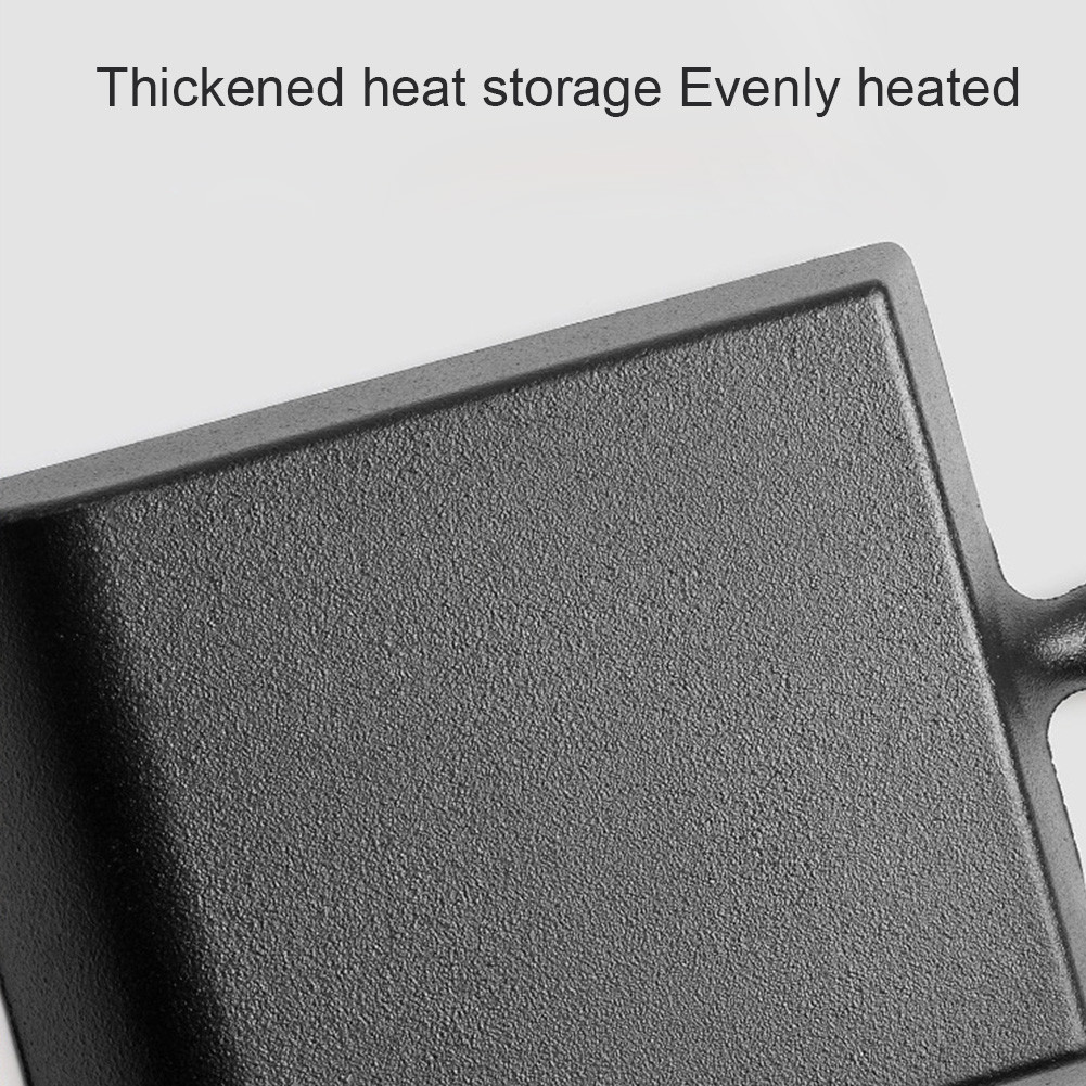 Cast Iron Japanese Omelette Pan Non-Stick Rectangle Mini Egg Frying Pan ...