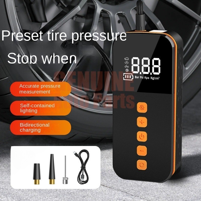 Tyre Electric Air Pump Pam Tayar Kereta Rechargeable LED Screen pam ...