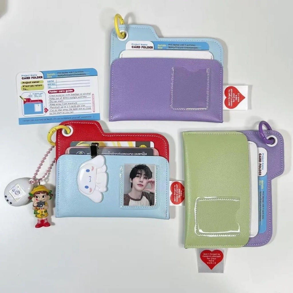 Folder Coin Purse Multifunctional Passport Holder ins Simple Color ...