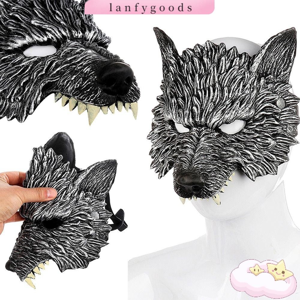 LANFY Werewolf , Soft PU Foam Costume Prop Wolf Head , Mysterious ...