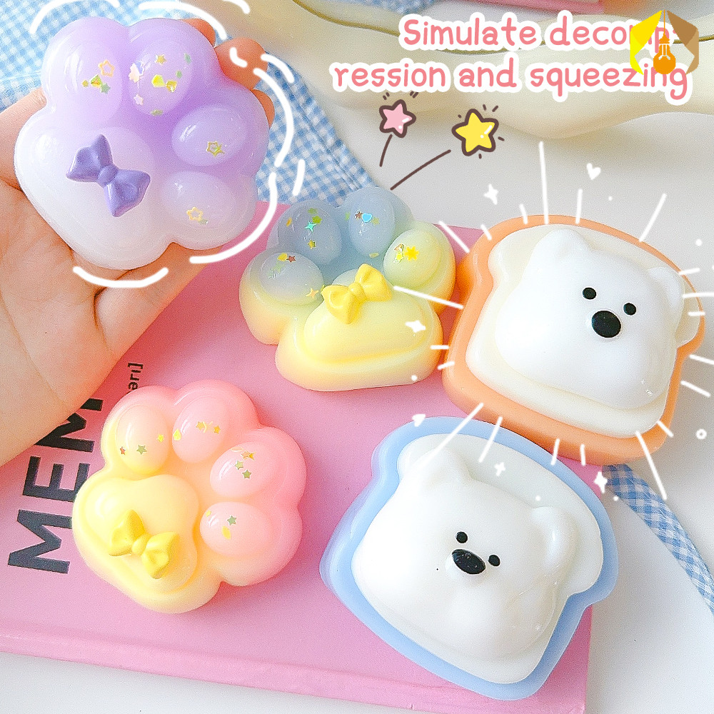 Cute Animal Squishy Toy Slow Rising Chocolate Toast Squeeze Toy Bread ...