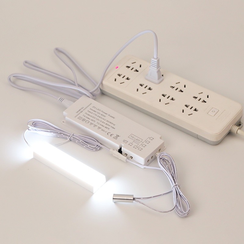 Led wardrobe cabinet light 24v light with human body induction switch ...