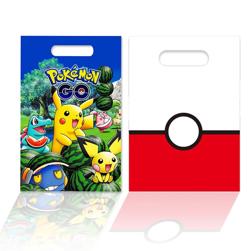 30PCS Pokemon Gift Bags Birthday Party Decoration Pikachu Goody Biscuit ...