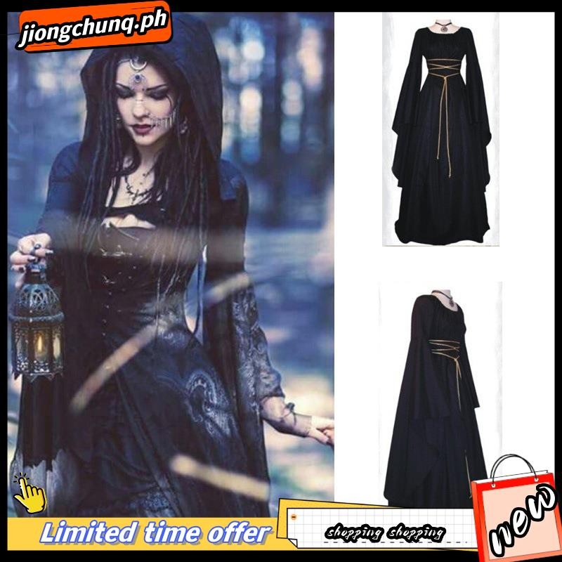 Women Middle Age Vintage Costumes Women Medieval Dress Gothic Dresses ...