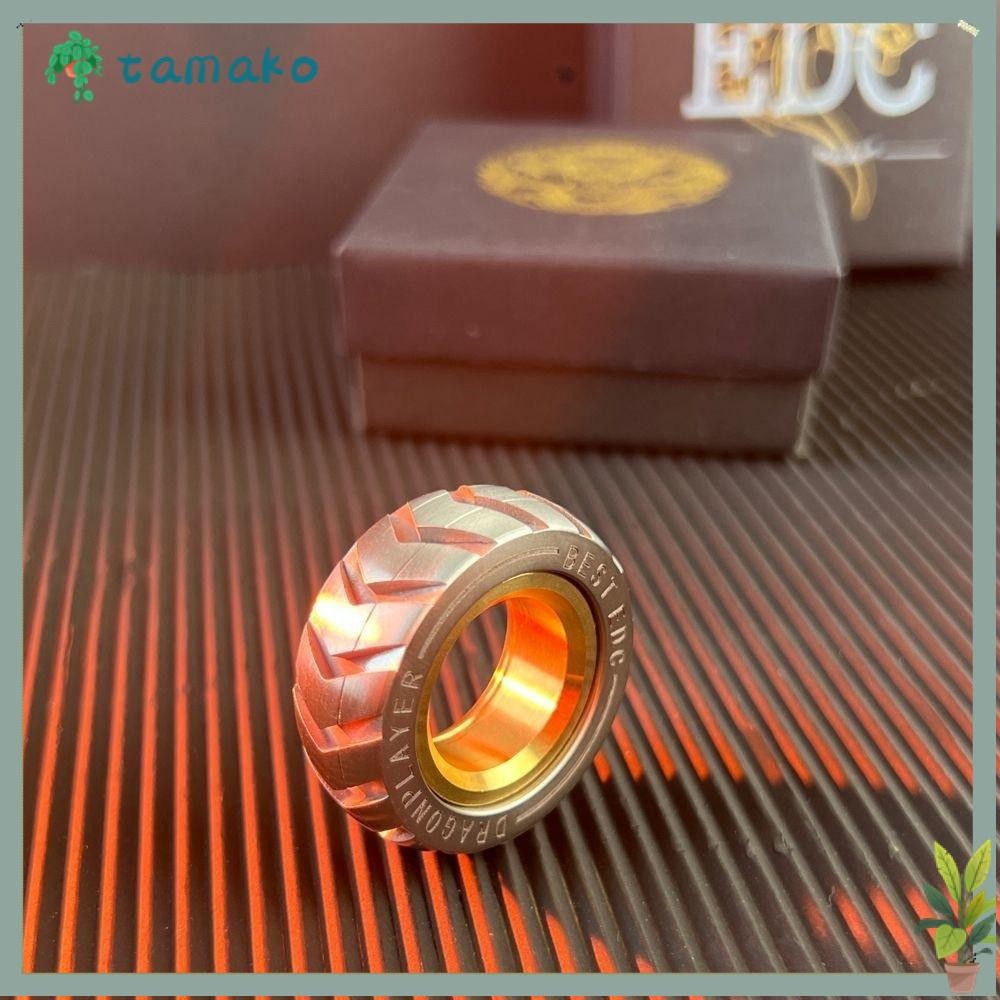 TAMAKO Fingertip Gyro, Relief Stress Metal Fidget Edc Mechanic Ring ...