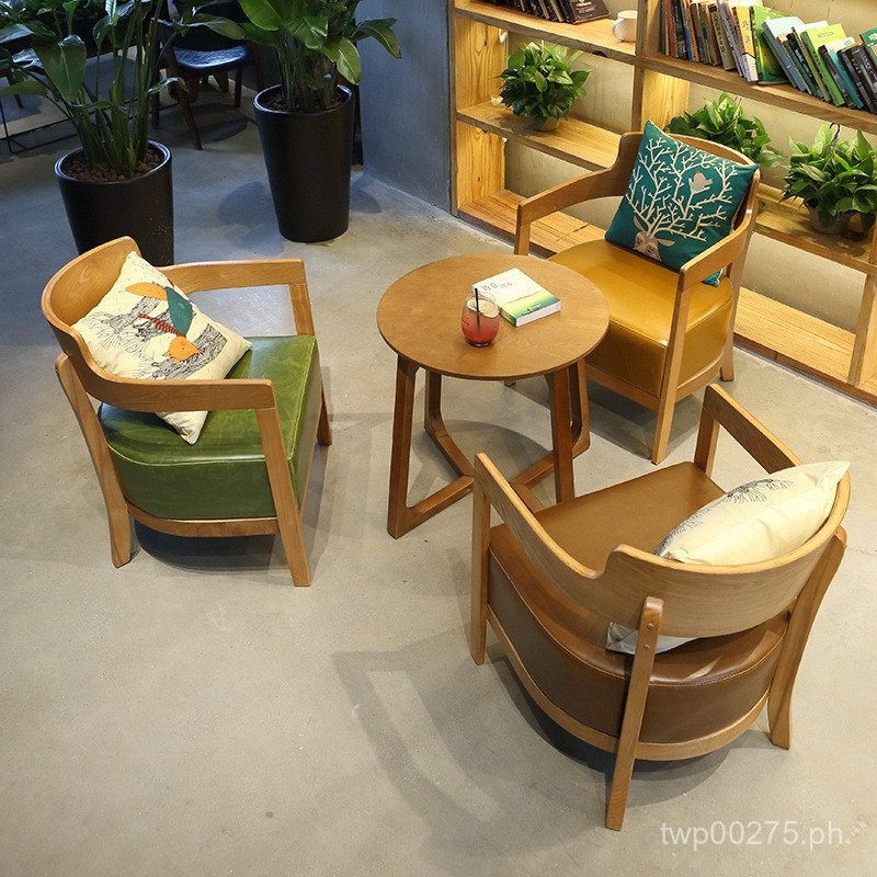 Nordic Coffee Shop Milk Tea Shop Small Square Table Wholesale Solid ...