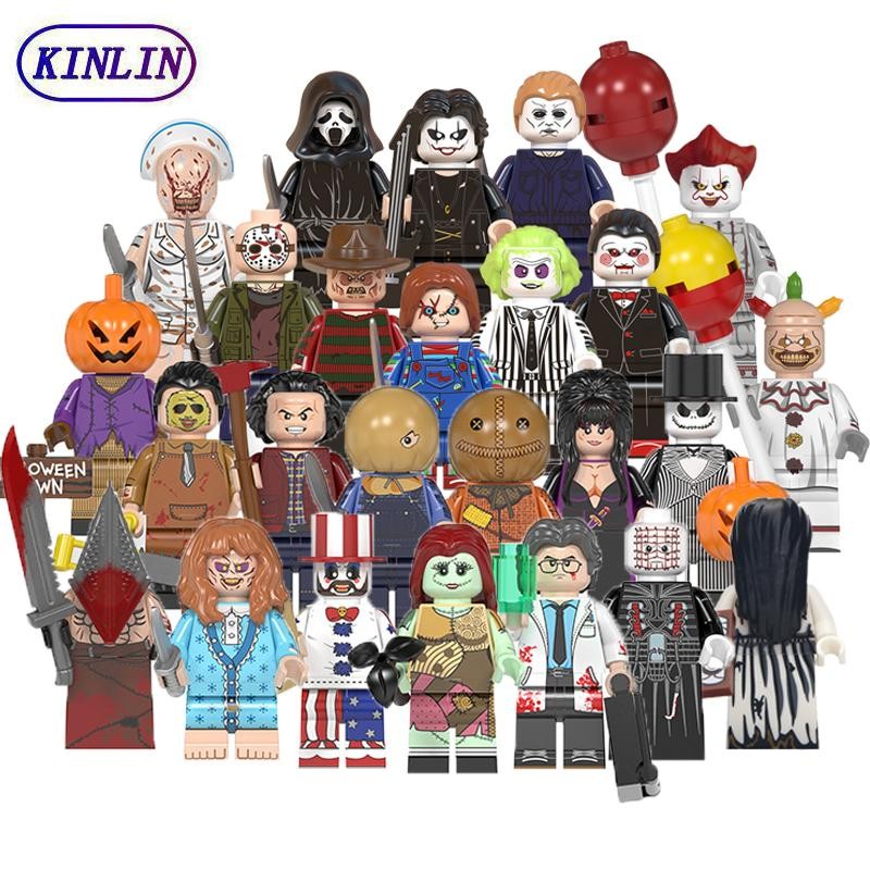 Classic Horror Movies Action Figures Building Block Toys Hellraiser ...