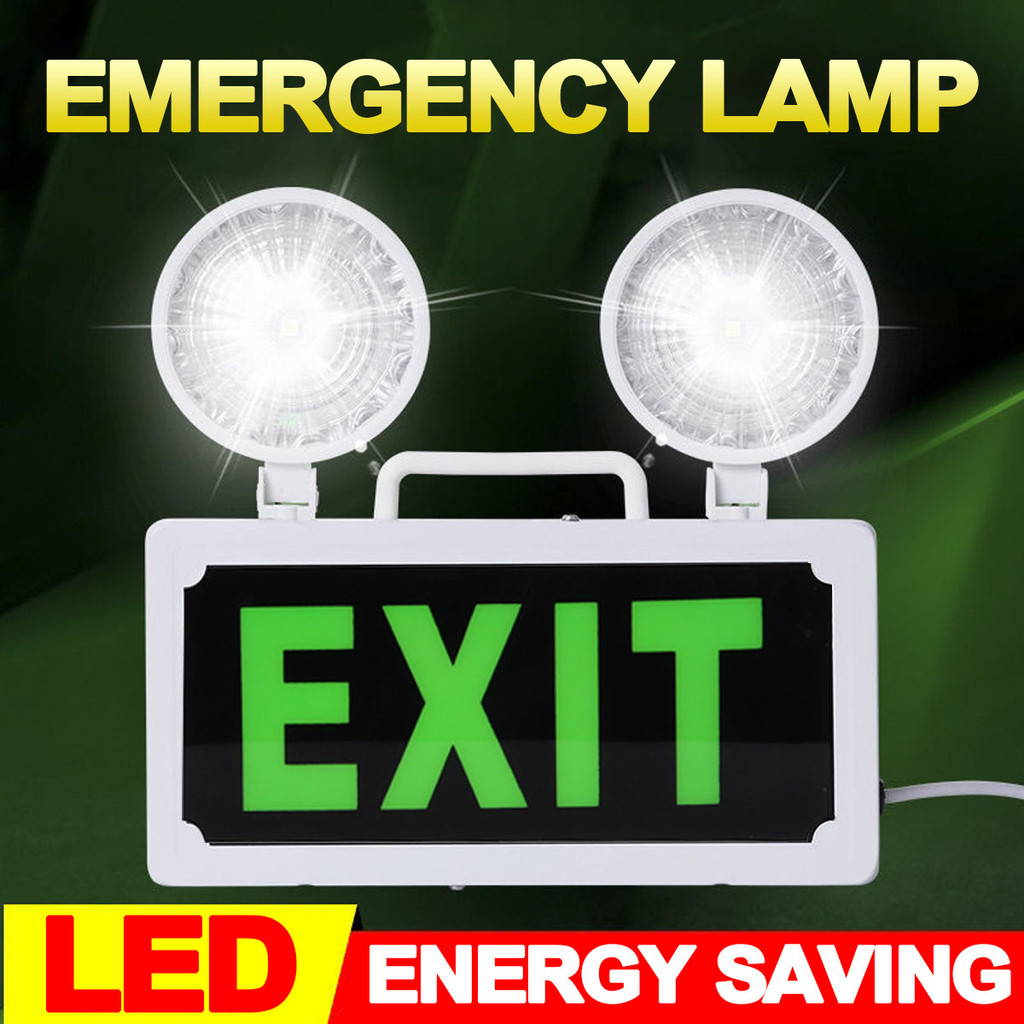Exit sign lights Automatic emergency light Exit Signage Combo Light 3W ...