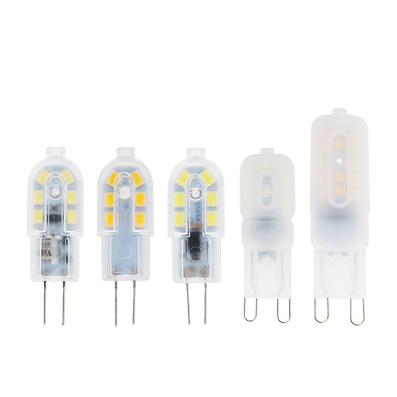 BIA LED Bulb G4 G9 12V 220V Crystal Chandelier Table Lamp Bulb White ...