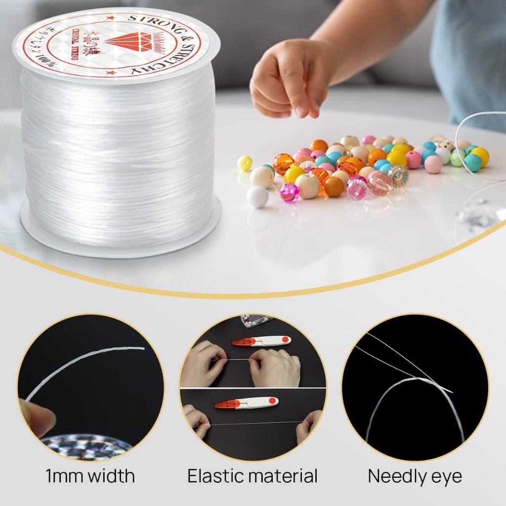 Strong Elastic Crystal Beading Thread Cord Jewelry Making Necklace ...
