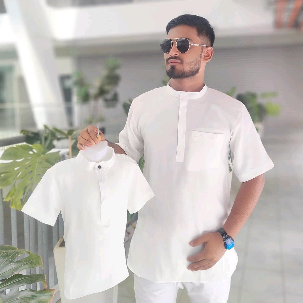 KURTA/FAMILY SET COMO CRAPE KAIN PREMIUM QUALITY | Shopee Philippines