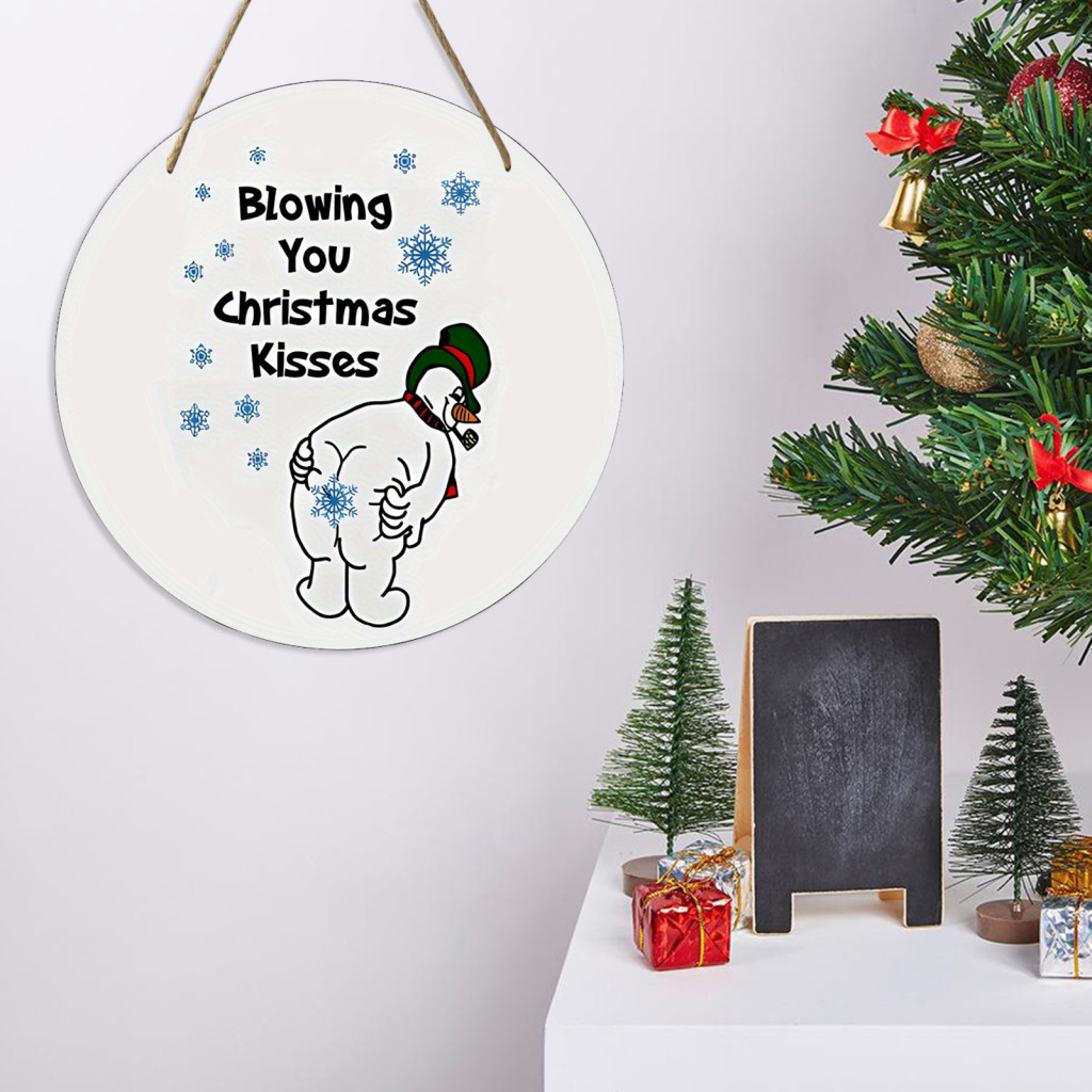 Wooden Door Sign Christmas Door Sign Christmas Snowman Door Sign ...