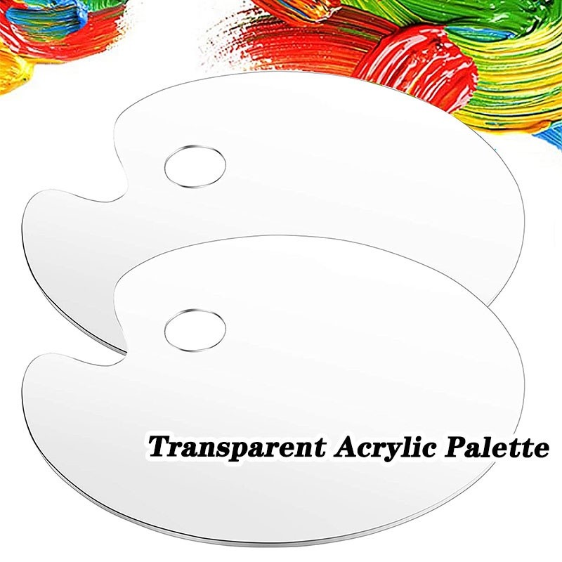 Transparent Acrylic Palette Acrylic Paint Watercolor Painting Palette ...