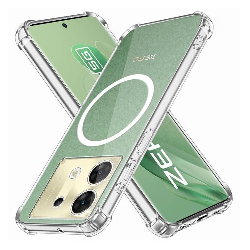 For Infinix Zero 30 Case 5G 4G With Wireless Charging Magnetic Ring ...