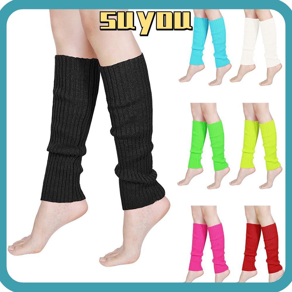 SUYO Neon Ribbed Leg Warmers, Halloween Costume Party Sports Yoga ...