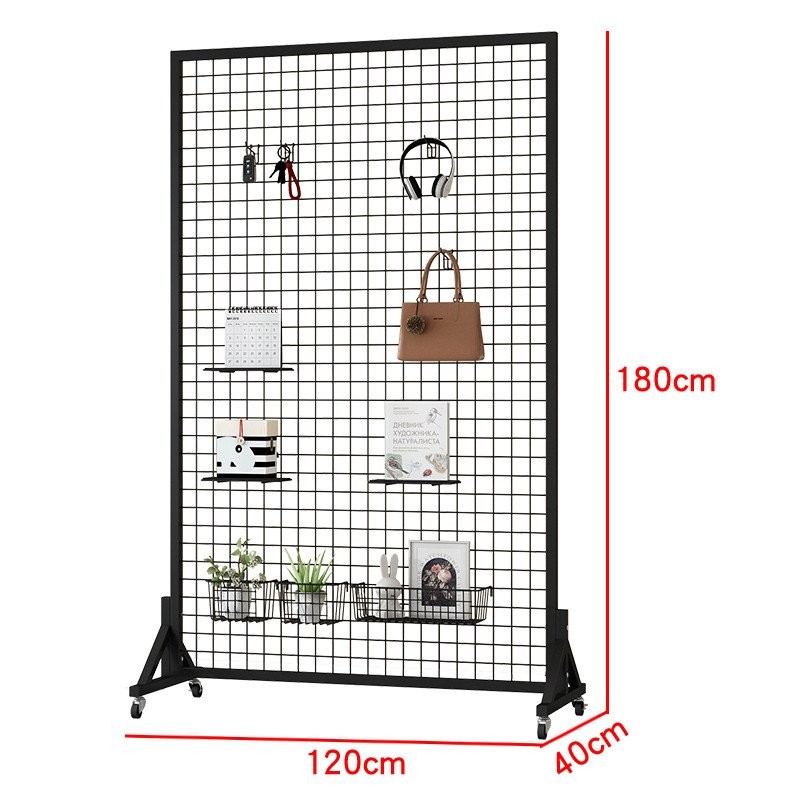Iron Grid Shelf Grid Shelf Ornament Shelf Vertical Kindergarten Works ...