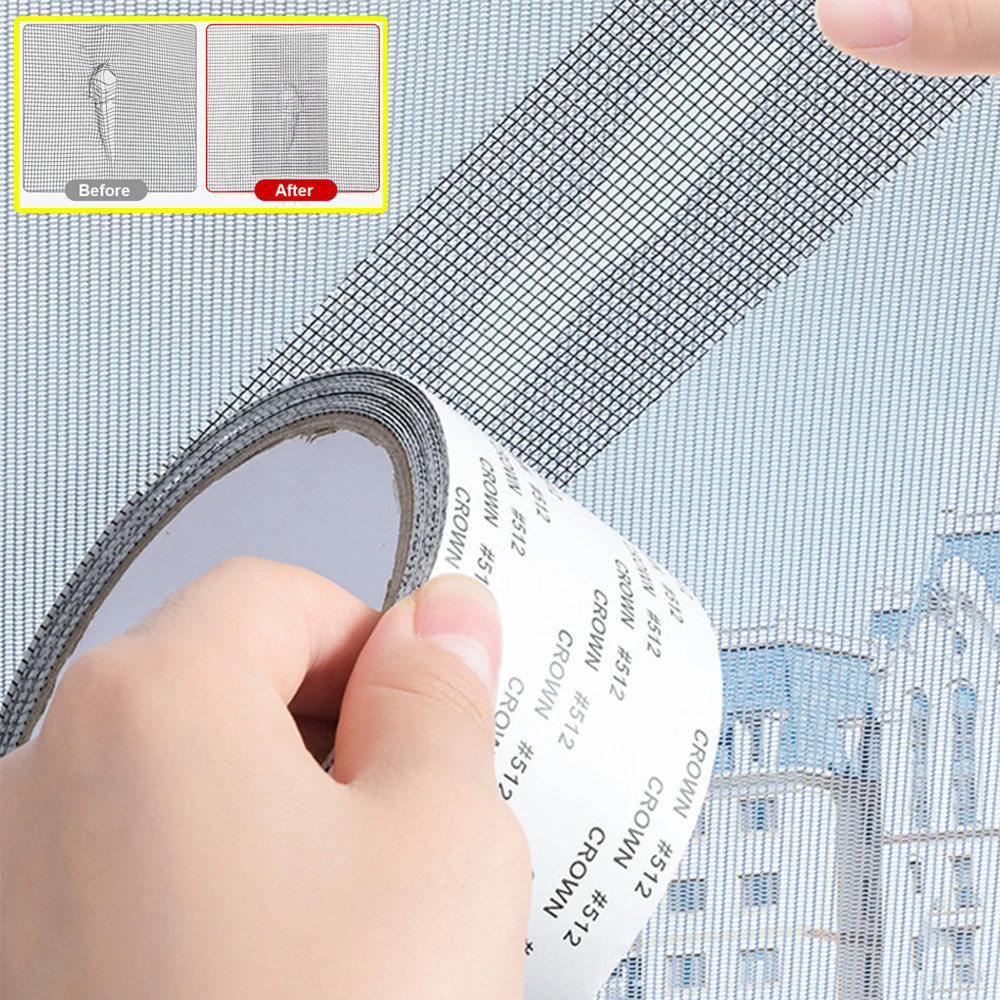 Window Screen Repair Kit Door Window Patch Tape Strong Adhesive Long ...