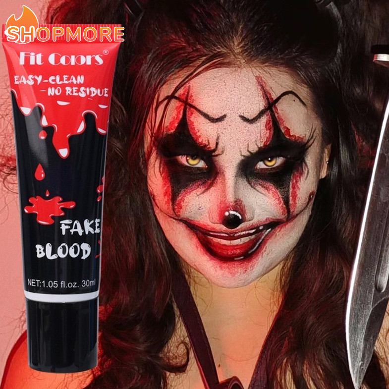 30ml Fitcolor Halloween Fake Blood - Wound Bruises Fake Scars Cosplay ...
